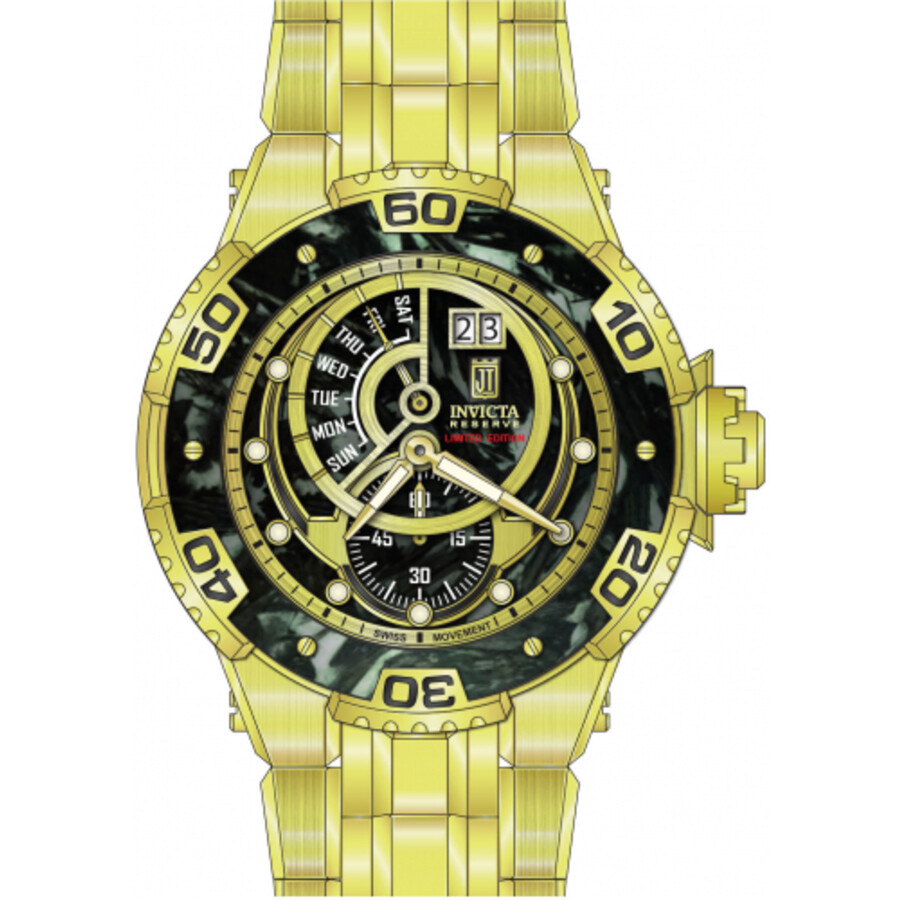 Invicta Jason Taylor Quartz Black Dial Men's Watch 38255 886678520442 ...