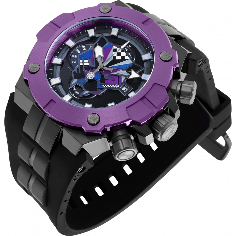 Invicta Marvel Black Panther Chronograph Quartz Black Dial Men's Watch ...