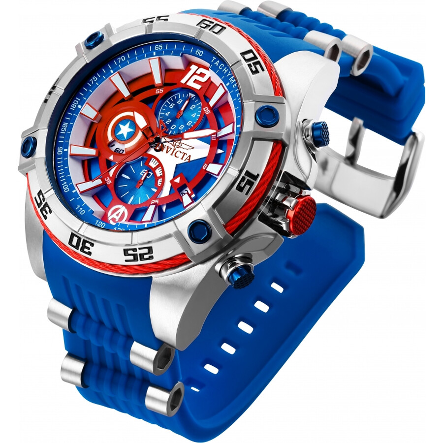 Invicta Marvel Captain America Chronograph Men's Watch 26780 ...