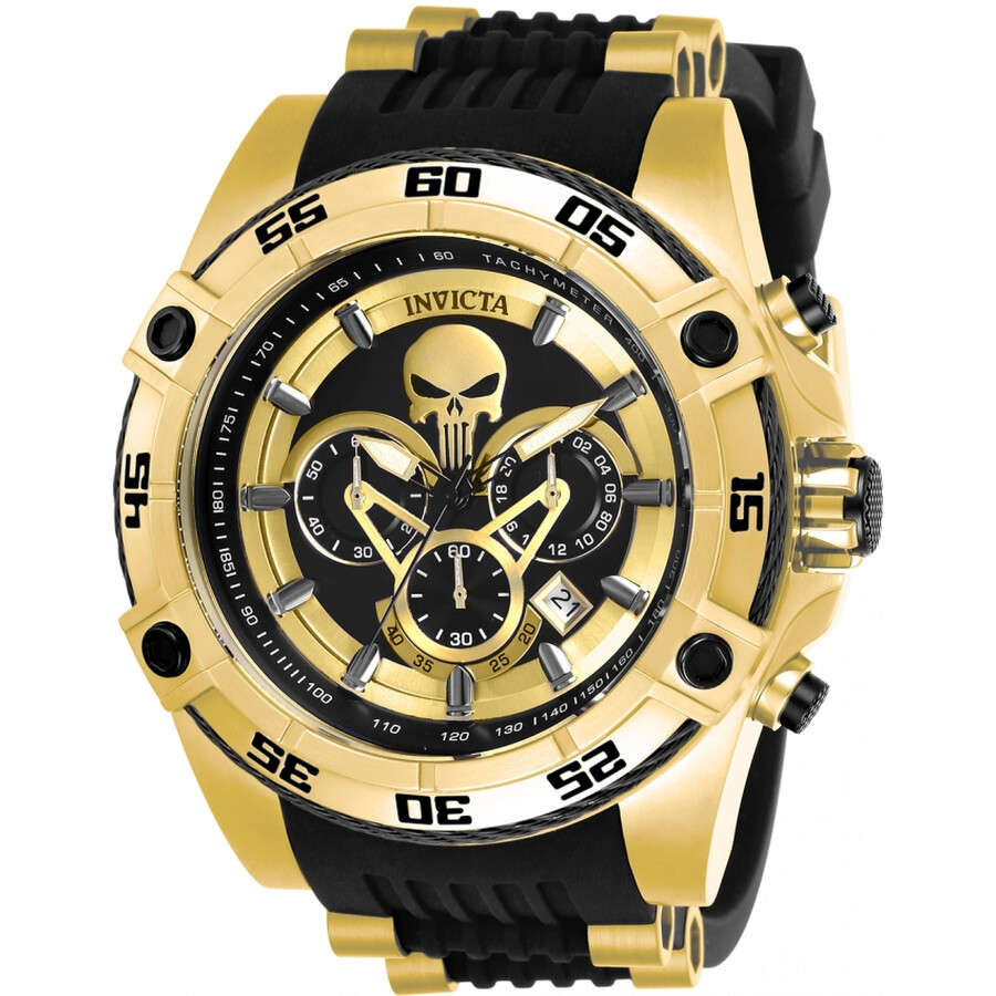 Invicta Marvel Punisher Chronograph Black Dial Men's Watch 26860 ...