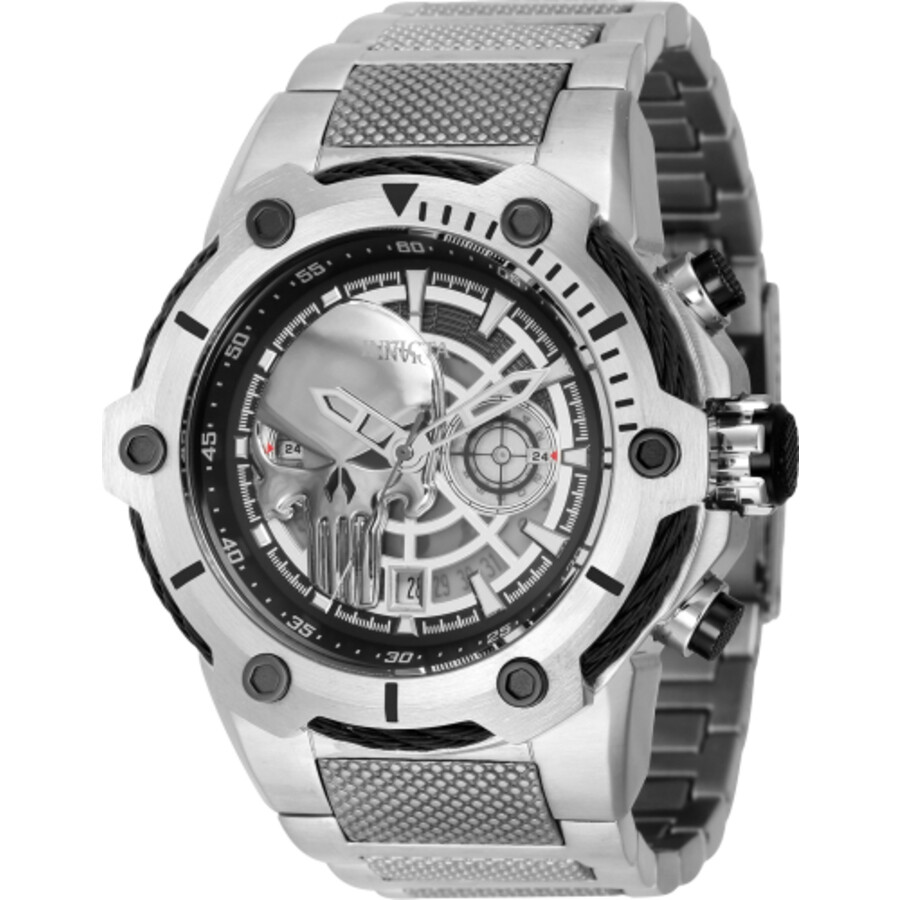 Invicta Marvel Punisher GMT Quartz Men's Watch 43848 886678581306 ...