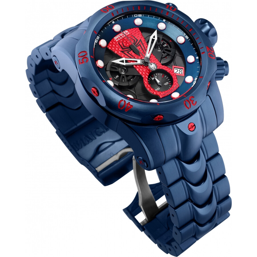 Invicta Marvel Spiderman Chronograph Black Dial Men's Watch 26064 ...