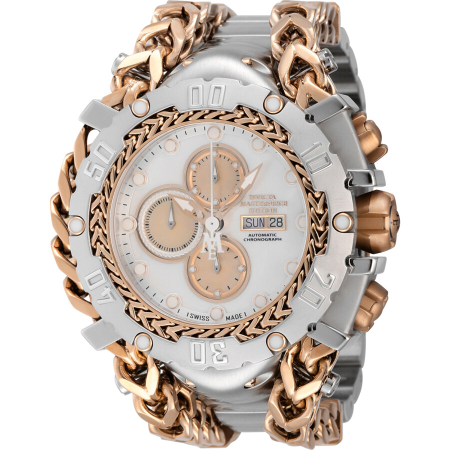 Invicta Masterpiece Chronograph Automatic White Dial Men's Watch 44564 ...