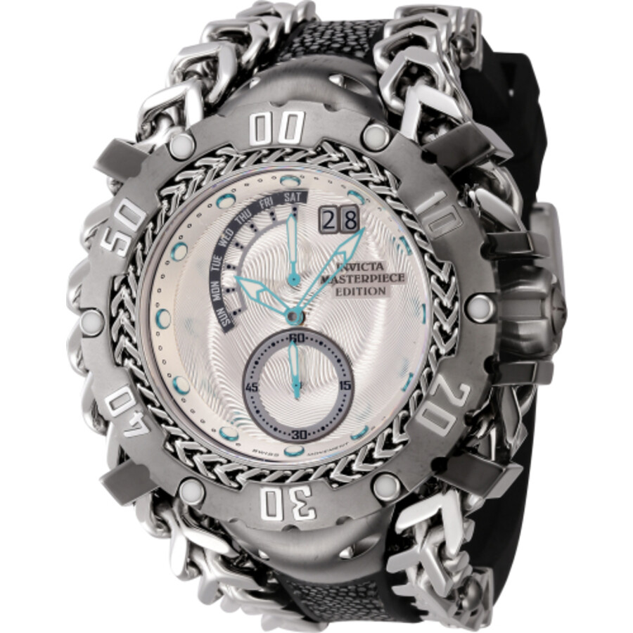 Invicta Masterpiece Quartz Silver Dial Men's Watch 44637 886678592128 ...