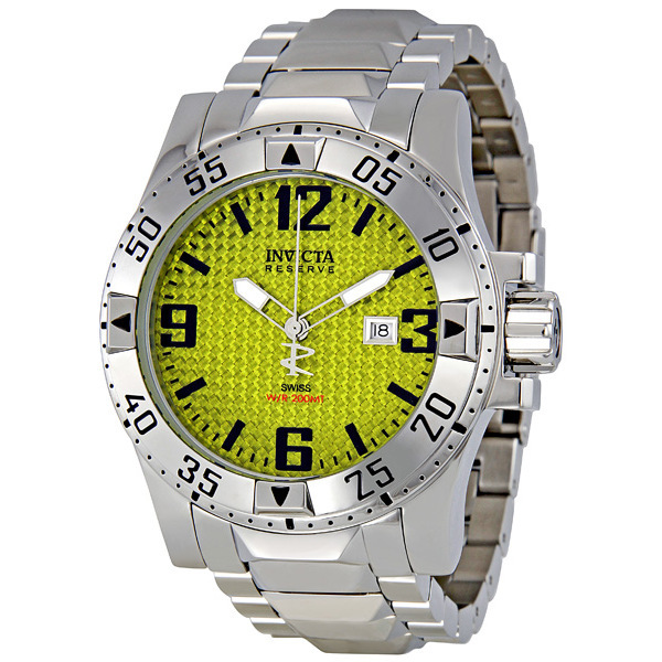 Invicta Men's Signature Reserve 200 Meter Yellow Dial Swiss Dive Watch ...
