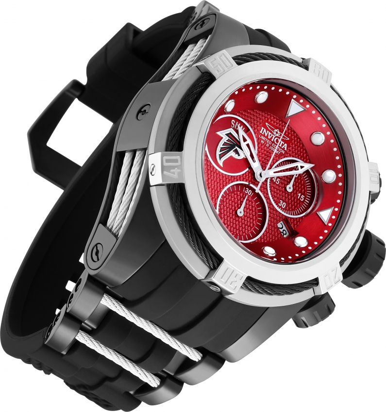 Invicta NFL Atlanta Falcons Chronograph Quartz Red Dial Men's Watch ...