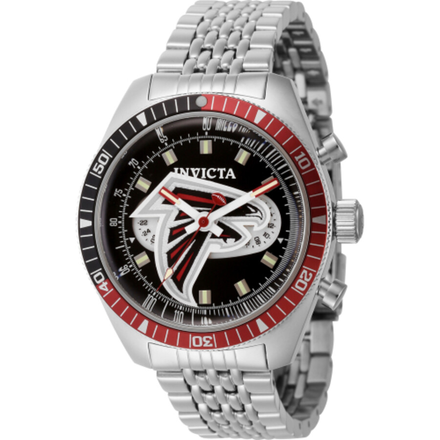 Invicta Nfl Atlanta Falcons World Time GMT Quartz Black Dial Men's ...