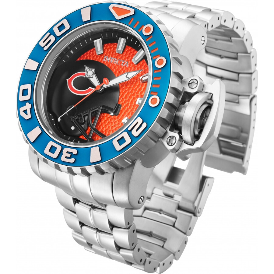 Invicta NFL Chicago Bears Automatic Orange Dial Men's Watch 33001 ...