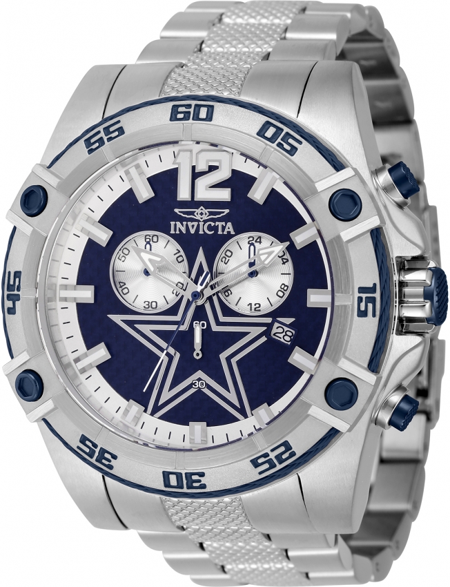 Invicta NFL Dallas Cowboys Chronograph Date GMT Quartz Men's Watch ...