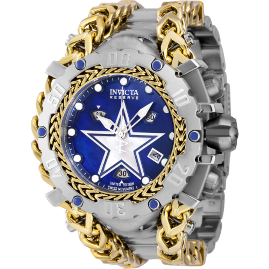 Invicta NFL Dallas Cowboys Chronograph Quartz Blue Dial Men's Watch ...