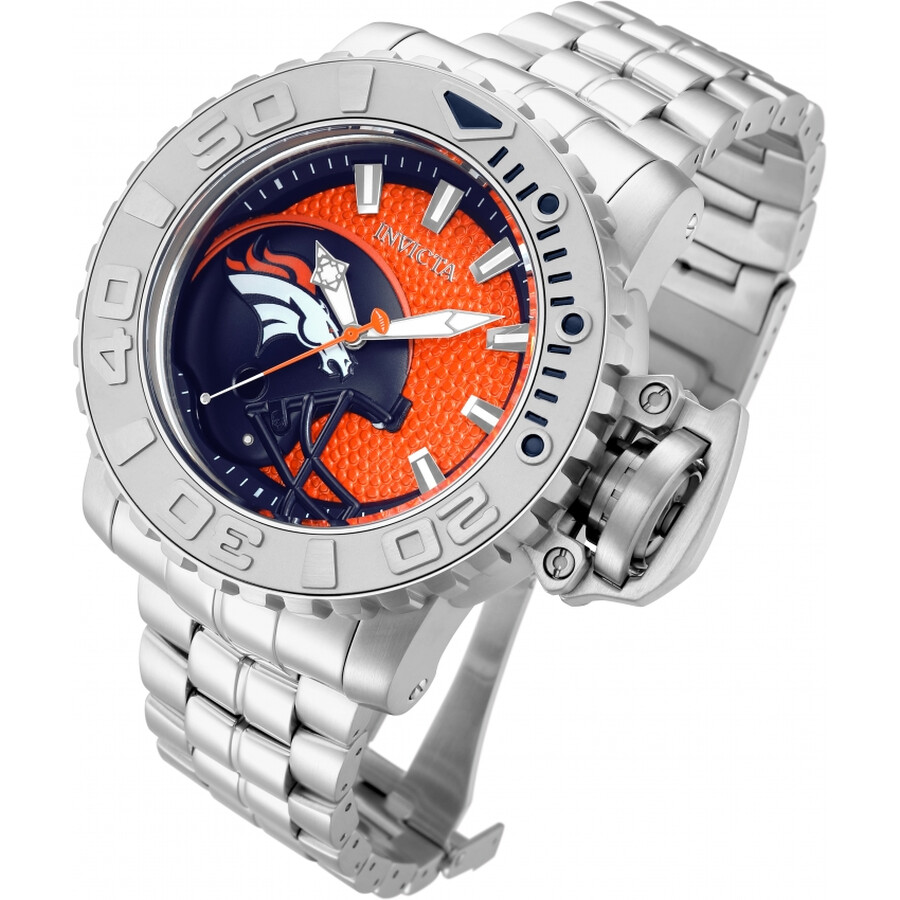 Invicta NFL Denver Broncos Automatic Orange Dial Men's Watch 33005 ...