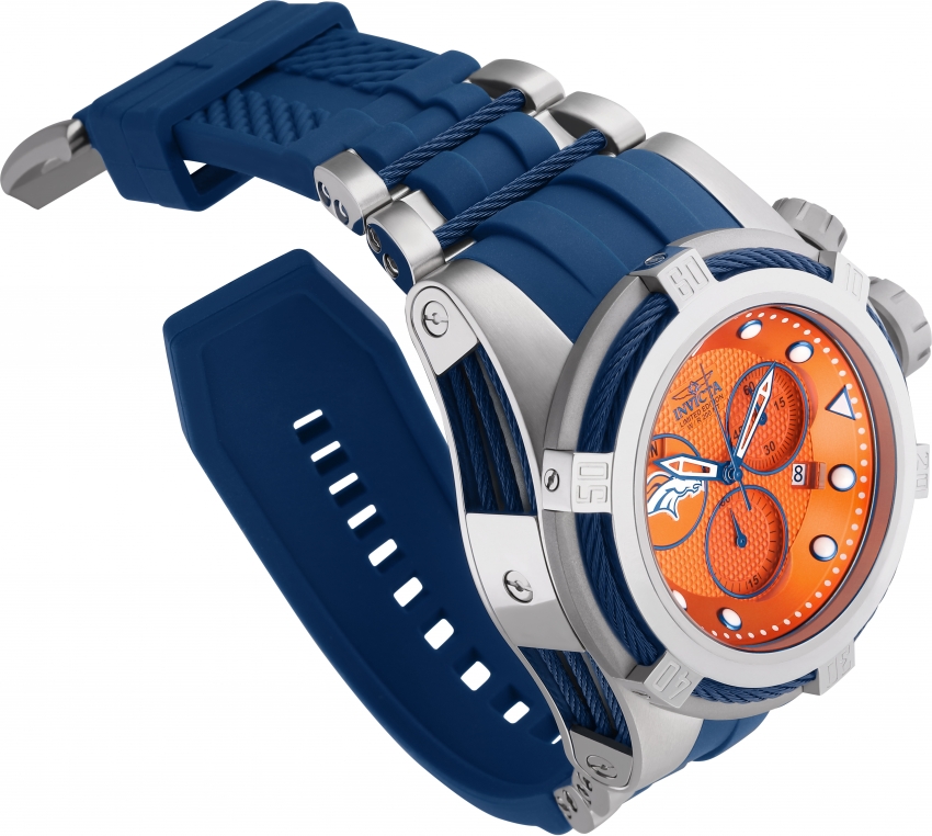 Invicta NFL Denver Broncos Chronograph Quartz Orange Dial Men's Watch ...