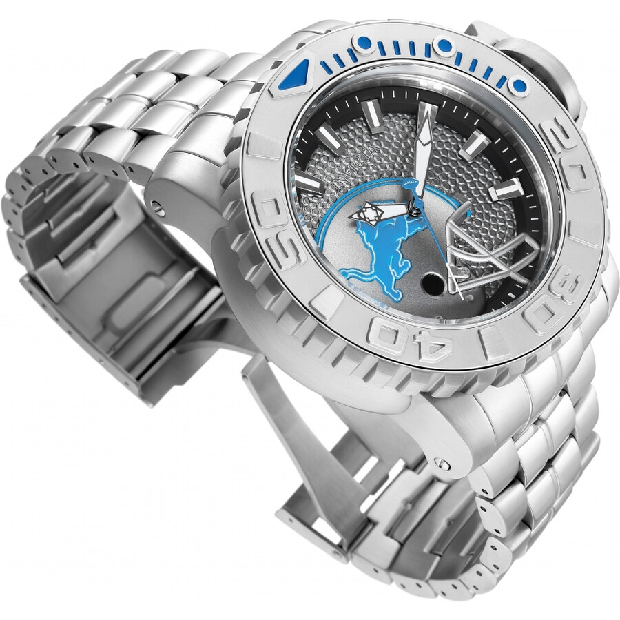 Invicta NFL Detroit Lions Automatic Grey Dial Men's Watch 33006 ...