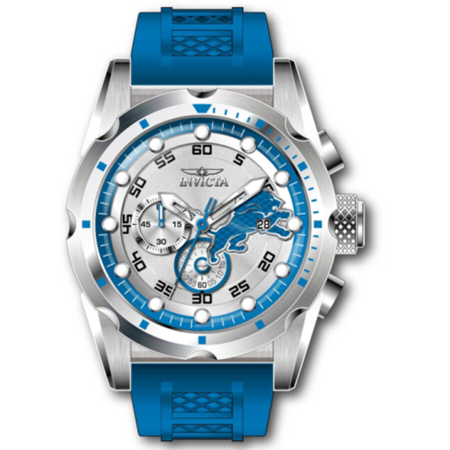 Invicta NFL Detroit Lions Chronograph Date Quartz Men's Watch 45536 ...