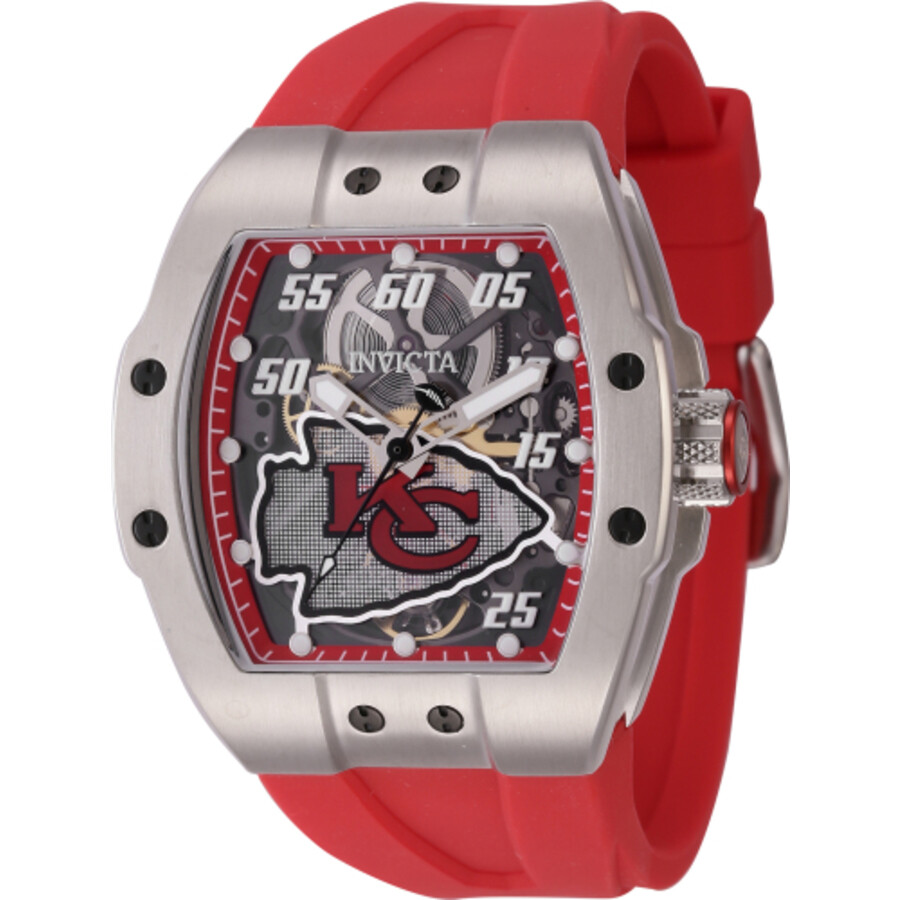 Invicta NFL Kansas City Chiefs Automatic Men's Watch 45068 886678598809 ...