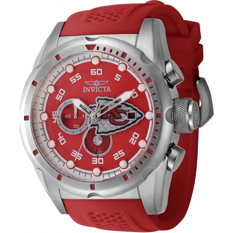 Invicta NFL Kansas City Chiefs Chronograph Quartz Men's Watch 45527 ...