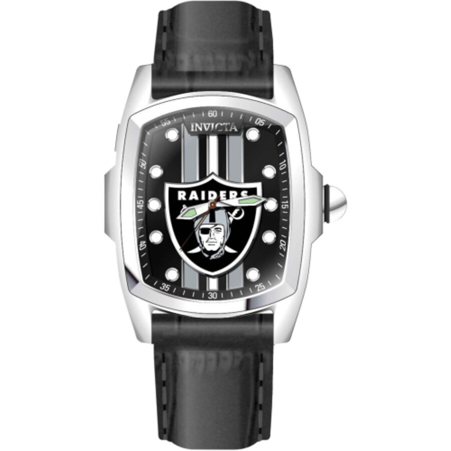 Invicta NFL Las Vegas Raiders Quartz Black Dial Men's Watch 45452 ...