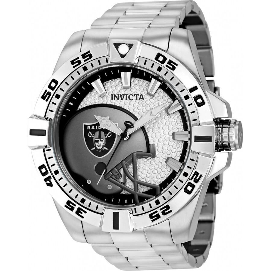 Invicta NFL Las Vegas Raiders Quartz Silver Dial Men's Watch 42150 ...