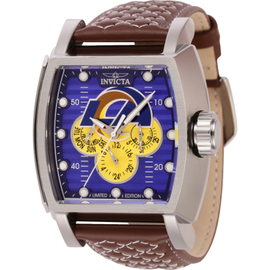 Invicta NFL Los Angeles Rams GMT Quartz Men's Watch 45083 886678598960 ...