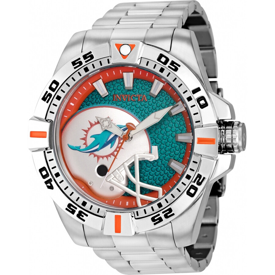 Invicta NFL Miami Dolphins Quartz Blue Dial Men's Watch 42153 ...