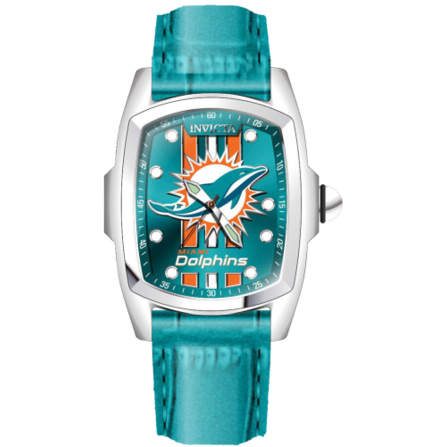 Invicta NFL Miami Dolphins Quartz Green Dial Men's Watch 45456 ...