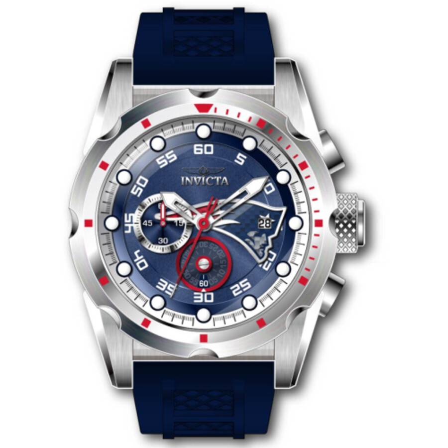 Invicta NFL New England Patriots Chronograph Quartz Men's Watch 45522 ...