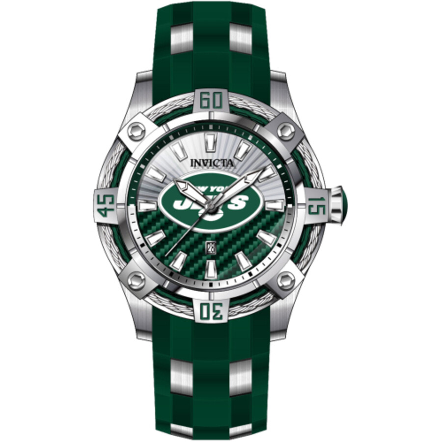 Invicta NFL New York Jets Quartz Green Dial Men's Watch 43325 ...
