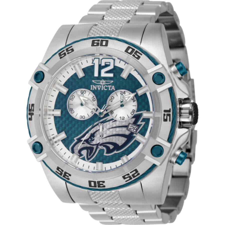 Invicta NFL Philadelphia Eagles Chronograph GMT Quartz Men's Watch ...