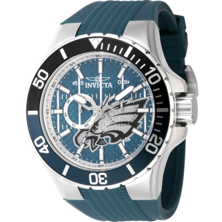 Invicta NFL Philadelphia Eagles GMT Quartz Green Dial Men's Watch 45401 ...