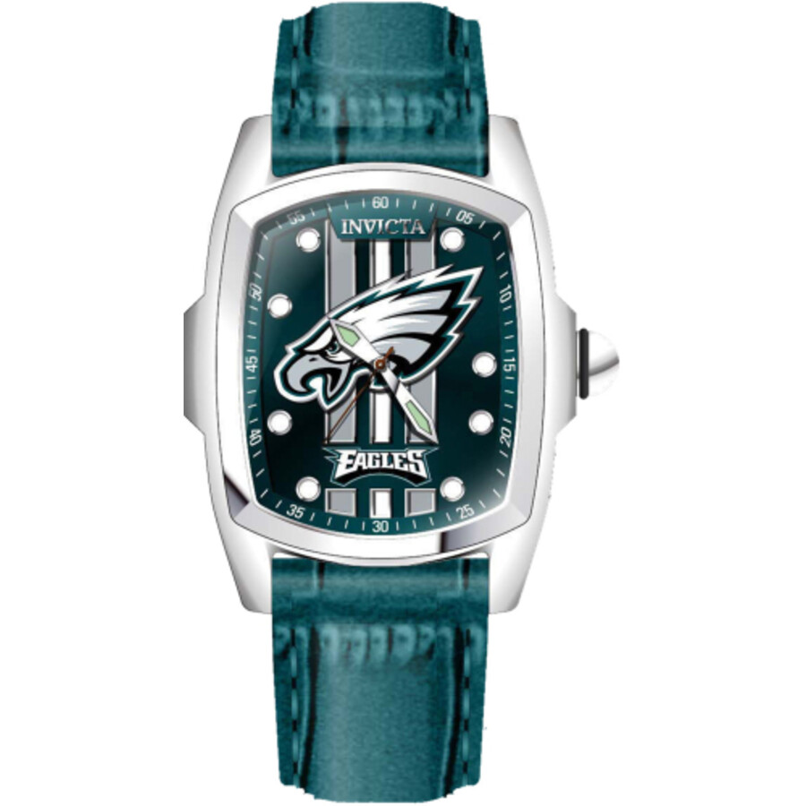 Invicta NFL Philadelphia Eagles Quartz Green Dial Men's Watch 45453 ...