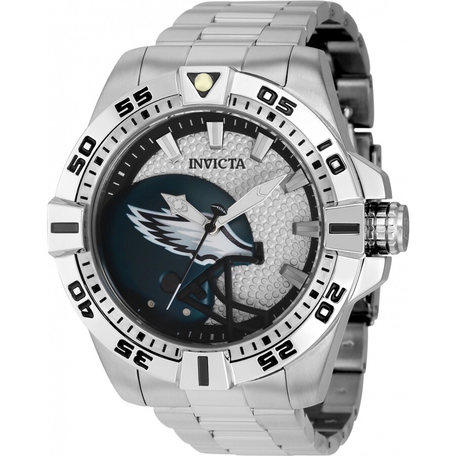 Invicta NFL Philadelphia Eagles Quartz Silver Dial Men's Watch 42159 ...
