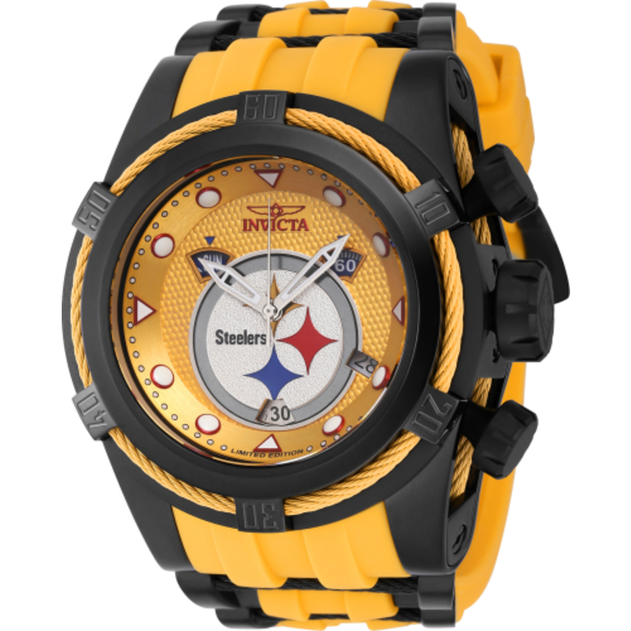 Invicta NFL Pittsburgh Steelers Chronograph Quartz Men's Watch 41433 ...