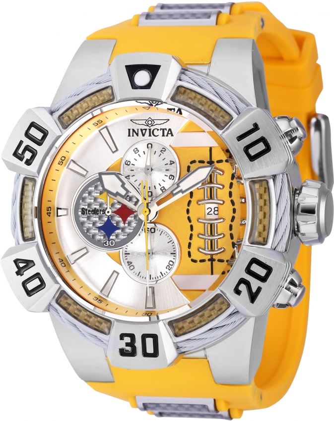 Invicta NFL Pittsburgh Steelers Chronograph Quartz Men's Watch 41574 ...