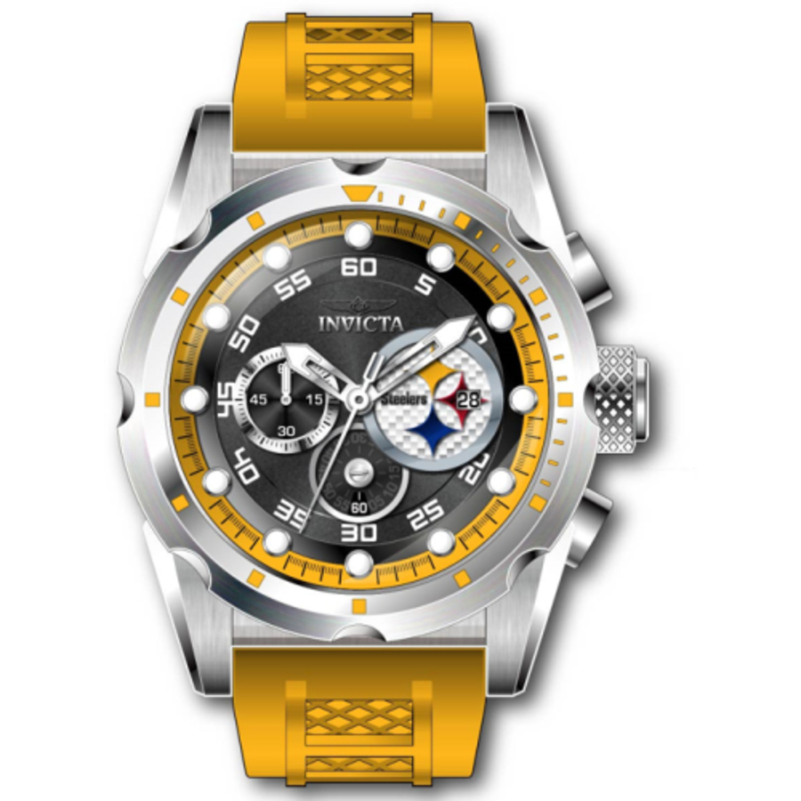 Invicta NFL Pittsburgh Steelers Chronograph Quartz Men's Watch 45516 ...