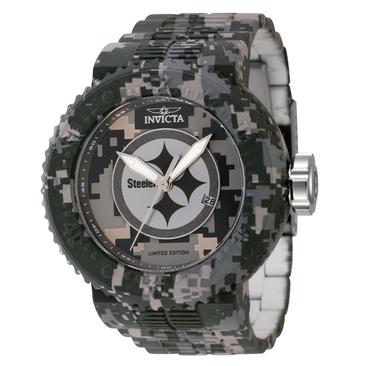 Invicta NFL Pittsburgh Steelers Quartz Date Camouflage Men's Watch ...