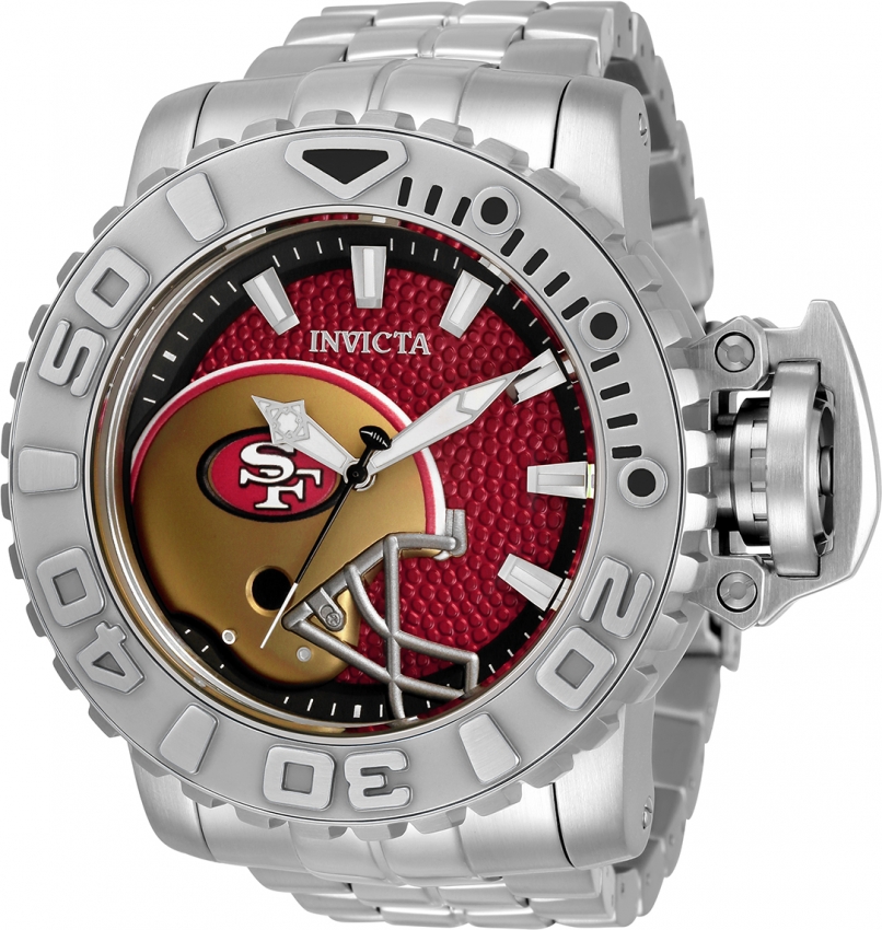 Invicta NFL San Francisco 49ers Automatic Red Dial Men's Watch 33036 ...
