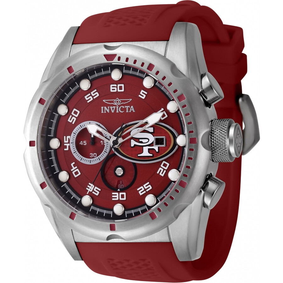 Invicta NFL San Francisco 49ers Chronograph Date Quartz Men's Watch ...