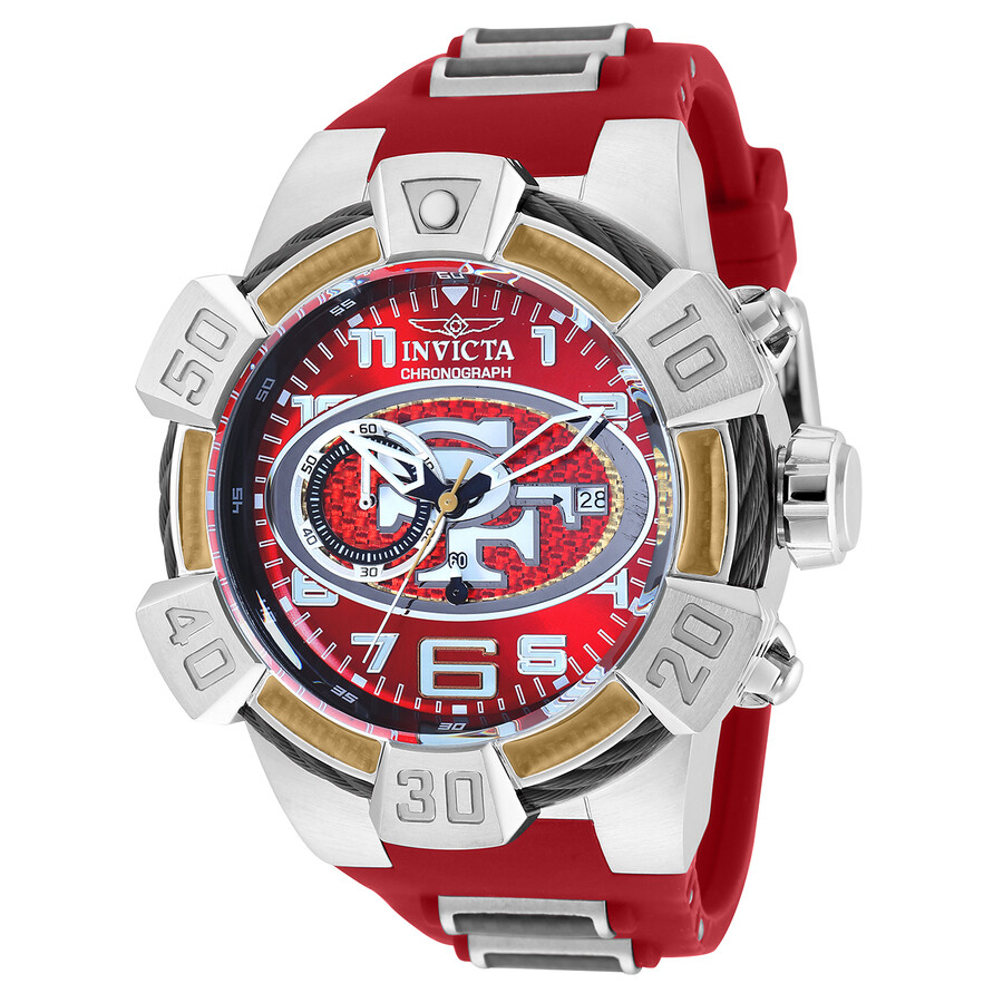 Invicta NFL San Francisco 49ers Chronograph Quartz Men's Watch 35785 ...