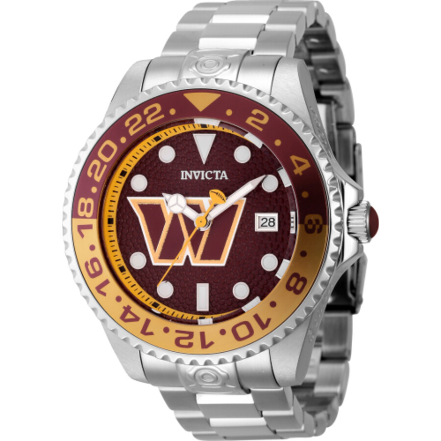 Invicta NFL Washington Commanders Automatic Date Dive Red Dial Men's ...