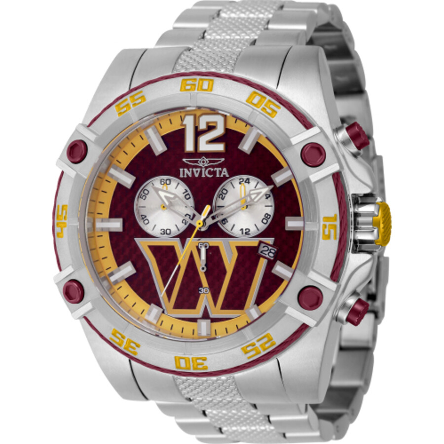 Invicta NFL Washington Commanders Chronograph GMT Quartz Men's Watch ...