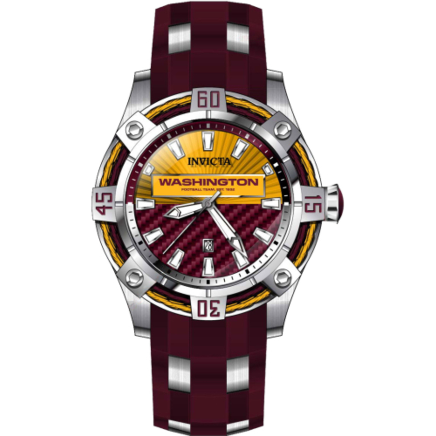 Invicta NFL Washington Football Team Quartz Orange Dial Men's Watch ...
