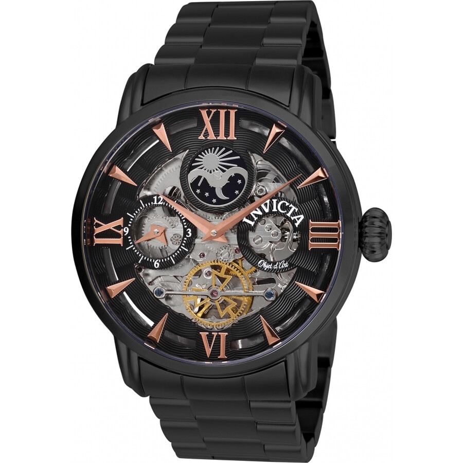 Invicta Objet D Art Automatic Black Dial Men's Watch 27580 886678330454 ...