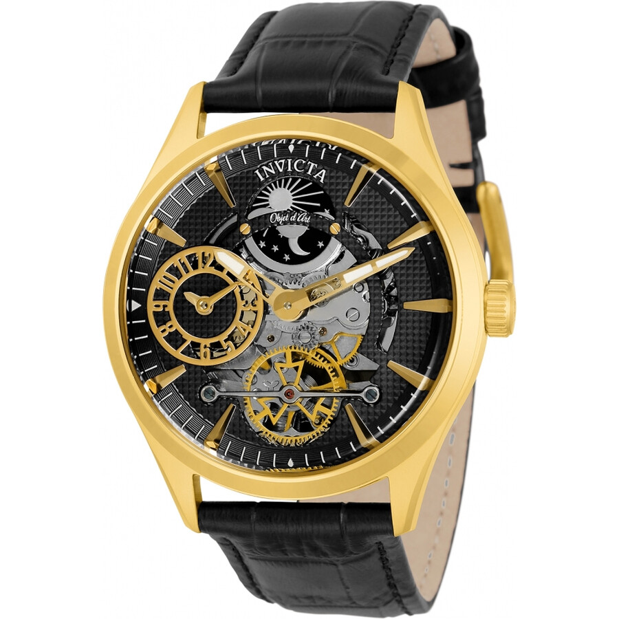 Invicta Objet D Art Automatic Black Dial Men's Watch 30443 886678372676 ...