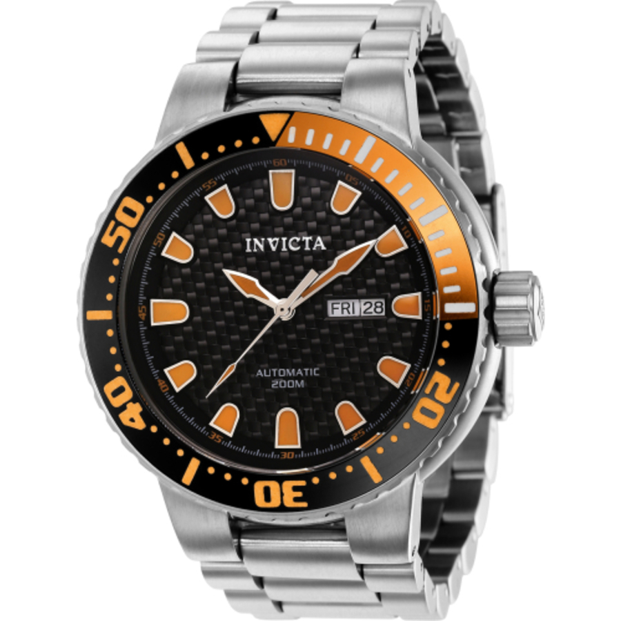 Invicta Pro Diver Automatic Black Dial Men's Watch 37440 886678462353 ...
