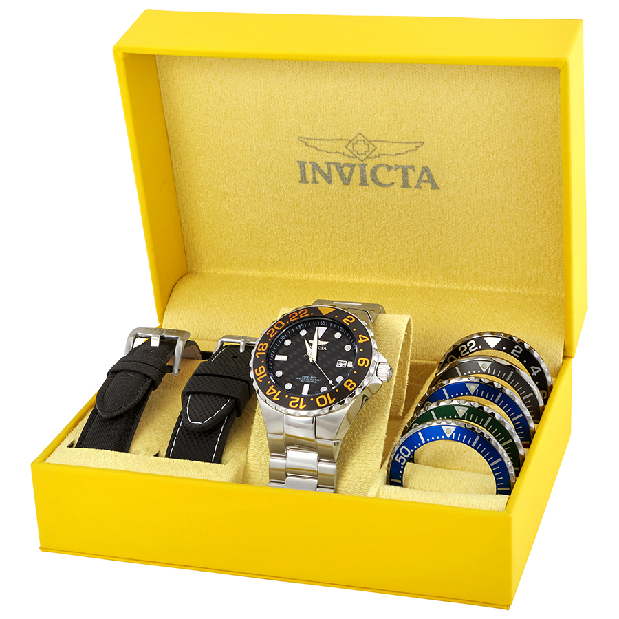 Invicta Pro Diver Automatic Black Dial Stainless Steel Men's Watch ...