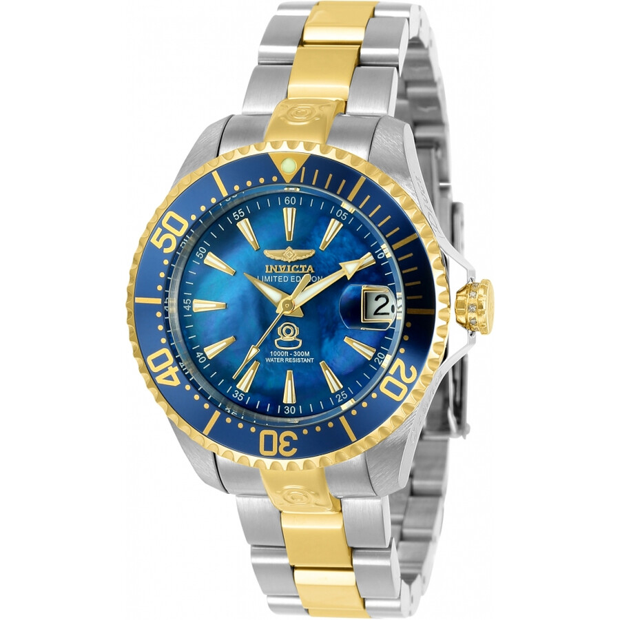 Invicta Pro Diver Automatic Blue Dial Ladies Watch 23309 886678284160 ...