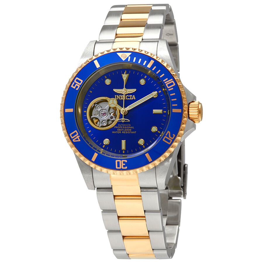 Invicta Pro Diver Automatic Blue Dial Two-tone Men's Watch 21719 ...