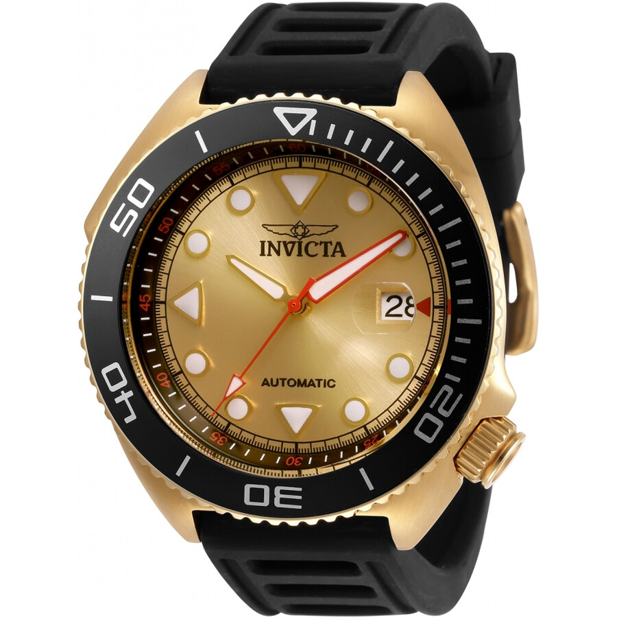 Invicta Pro Diver Automatic Gold Dial Men's Watch 30425 886678361144 ...