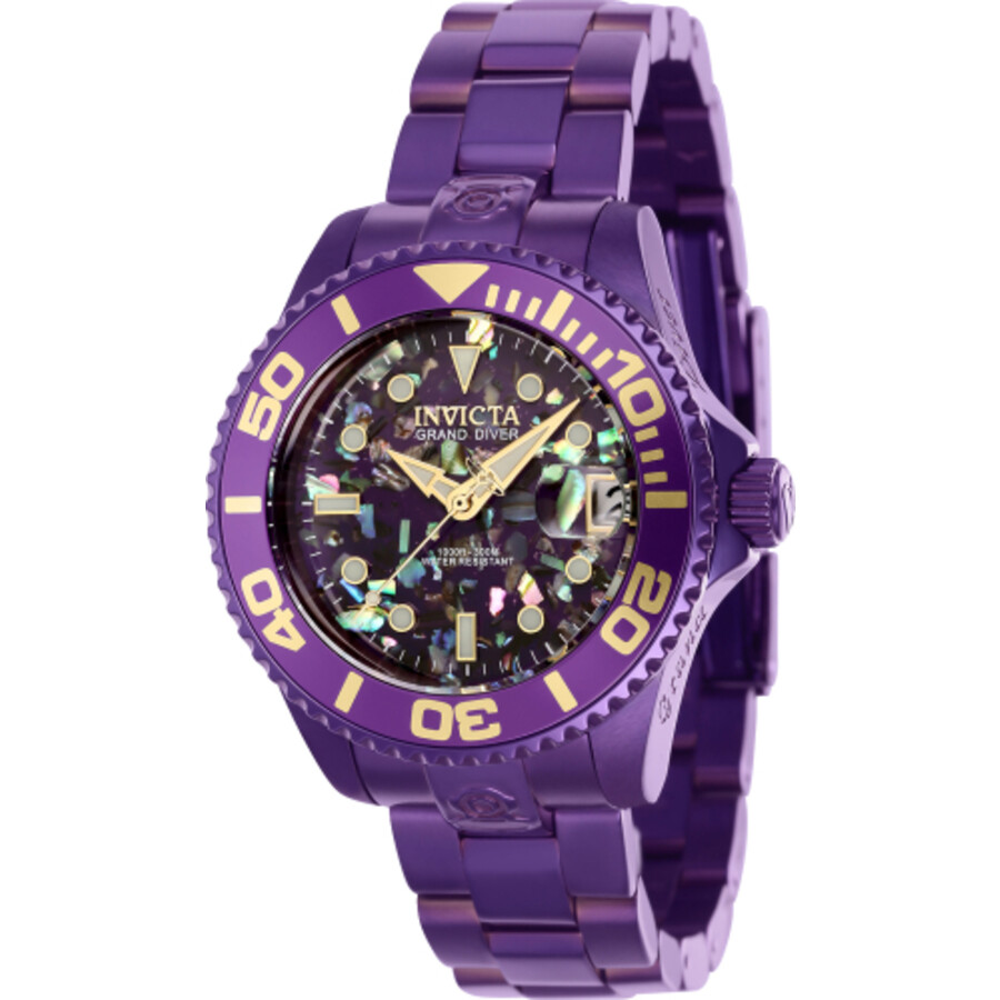 Invicta Pro Diver Automatic Purple Dial Ladies Watch 40156 886678540419 ...