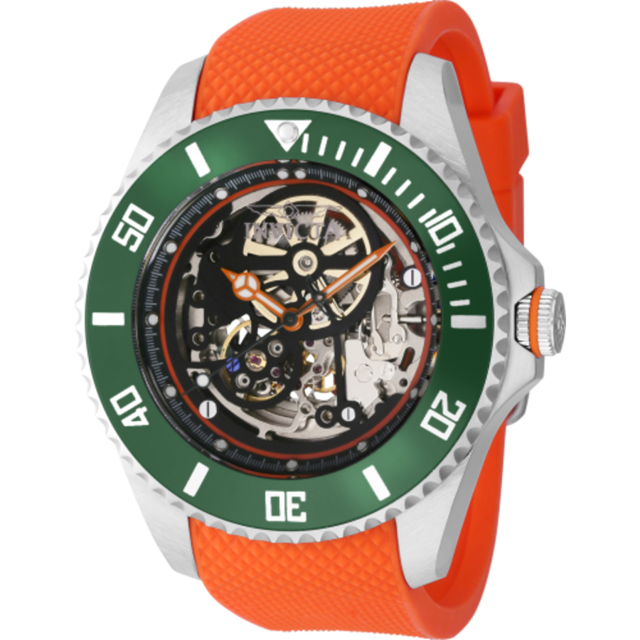 Invicta Pro Diver Automatic Skeleton Black Dial Men's Watch 43687 ...